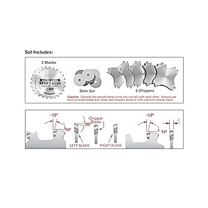 Freud SD508 Super Dado 8-Inch Stack Dado, One Size, Multi