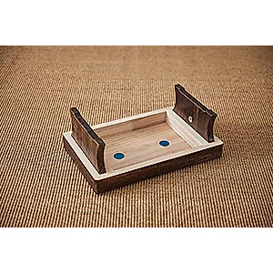 SINOBEST Wood Step Stool, Portable Rectangle Bed Stool, Small Step Ladder for Kitchen & Bathroom, Foot Rest Stool Under Desk, Large Surface, Strong and Durable for Kids, Adults and Elders