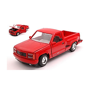 Motormax Model Compatible with GMC Sierra GT Pick UP 1992 RED 1:24 DIECAST MTM73204R