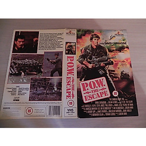 P.O.W. The Escape (Double Sleeve) Action [Large Box] Rental - David Carradine - Pal VHS