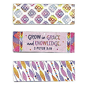 Feather Pattern Magnetic Bookmarks, 6 Bookmarks