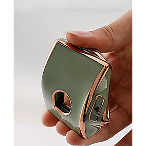 SANRILY 1 Pcs Fashion Golden Edge TPU Key Fob Case Fit for Volvo Key Fob Cover XC90 XC60 S60 XC40 Keyless Full Covered Key Shell Black