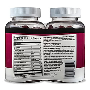 Amazon Basics Adult Multivitamin for Men & Women, 300 Gummies with Vitamins A, C, D, E, B-6 and B-12, 150 Count (Pack of 2) (150 Day Supply) (Previously Solimo)