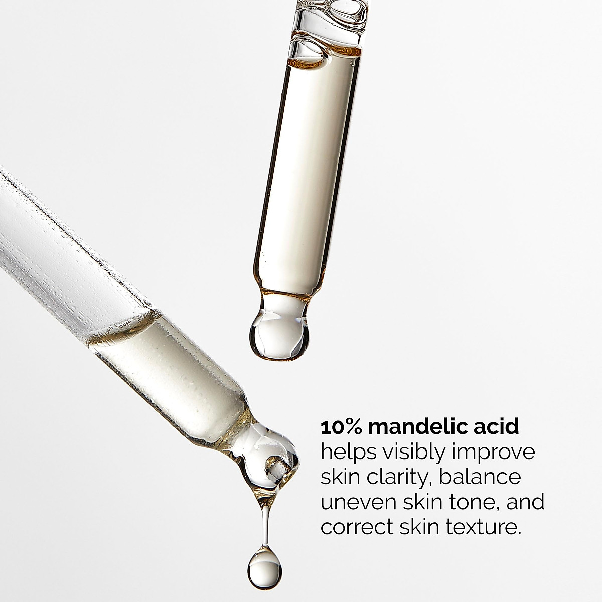 The Ordinary Mandelic Acid 10% + HA, Gentle Exfoliating Serum for Clarity and Hydration, 1 Fl Oz