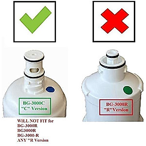 2 Pack of AFC Brand Model # AFC-BG3C-S, Compatible with Body Glove (R) BG3000 Replacement Water Filter Cartridge