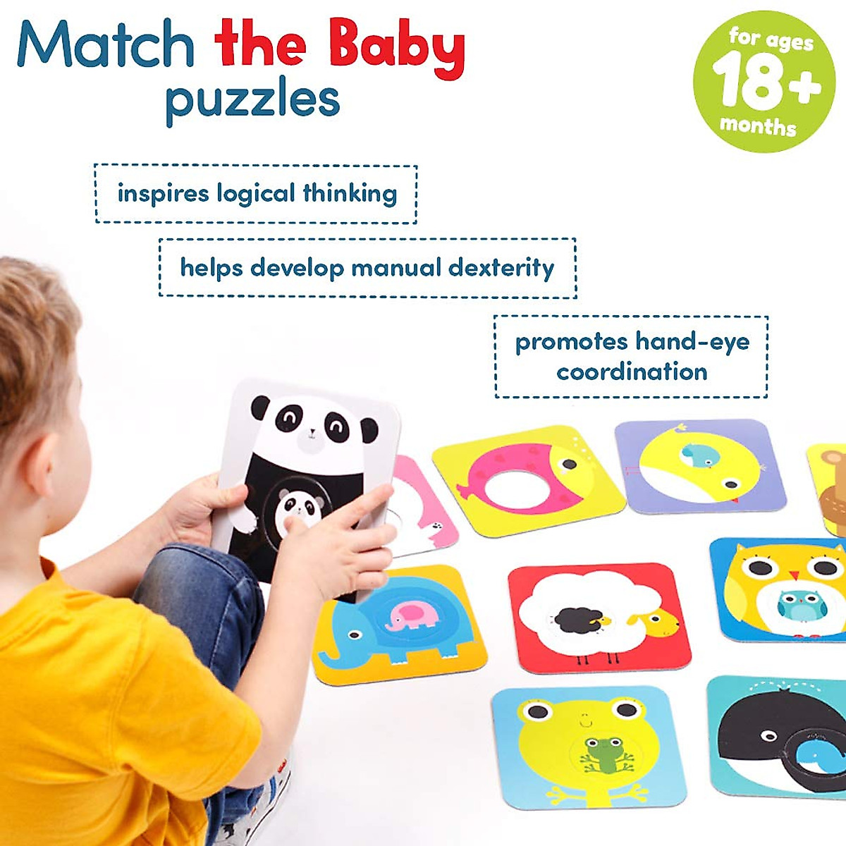 Banana Panda Memory Game and Matching Puzzle Bundle for Toddlers