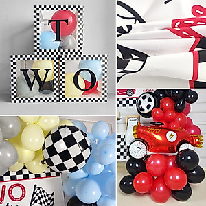 YSHMFEUX Two Fast Birthday Decorations Party Supplies, Race Car 2nd Birthday Decorations, Baby Boy 2nd Birthday Decorations, 2nd Birthday Decorations for Boy