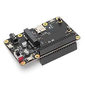 214 3G/4G LTE Base Hat for Raspberry Pi 4/3/2/B+ Models with The 40-pin GPIO Header,Computer Board to USB with SIM Card,up to 3 Amps