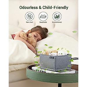 HogarTech Underwear Bra Orgainzer for Drawer, Sturdy Construction with Double Zippers, Durable Oxford Cloth, Removable Base Board Drawer Organizer for Sock, Clothing, Bra, 3 Pack, Grey