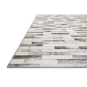 Loloi II Maddox Collection MAD-01 Ivory/Grey, Contemporary 7'-6" x 9'-6" Area Rug