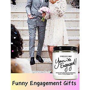 Engagement Gifts Candle, Engagement Gifts for Couple, Vanilla Natural Soy Wax Candle, Wedding Gifts, Fiancee Gift for Women, Future Mrs and Bride to Be