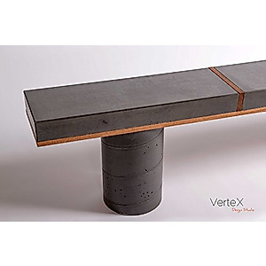 Concrete Black Bench
