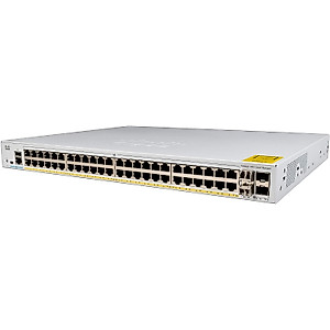 Cisco Catalyst 1000-48T-4X-L Network Switch, 48 Gigabit Ethernet (GbE) Ports, 4 10G SFP+ Uplink Ports, Enhanced Limited (C1000-48T-4X-L)