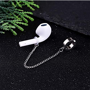 1 Pair (Needn't Ear Hole) Anti Lost Earring Strap Bluetooth Earphone Holders Accessories Unisex Anti-lost Earring Clip For AirPods Pro Earhooks-Style 2#