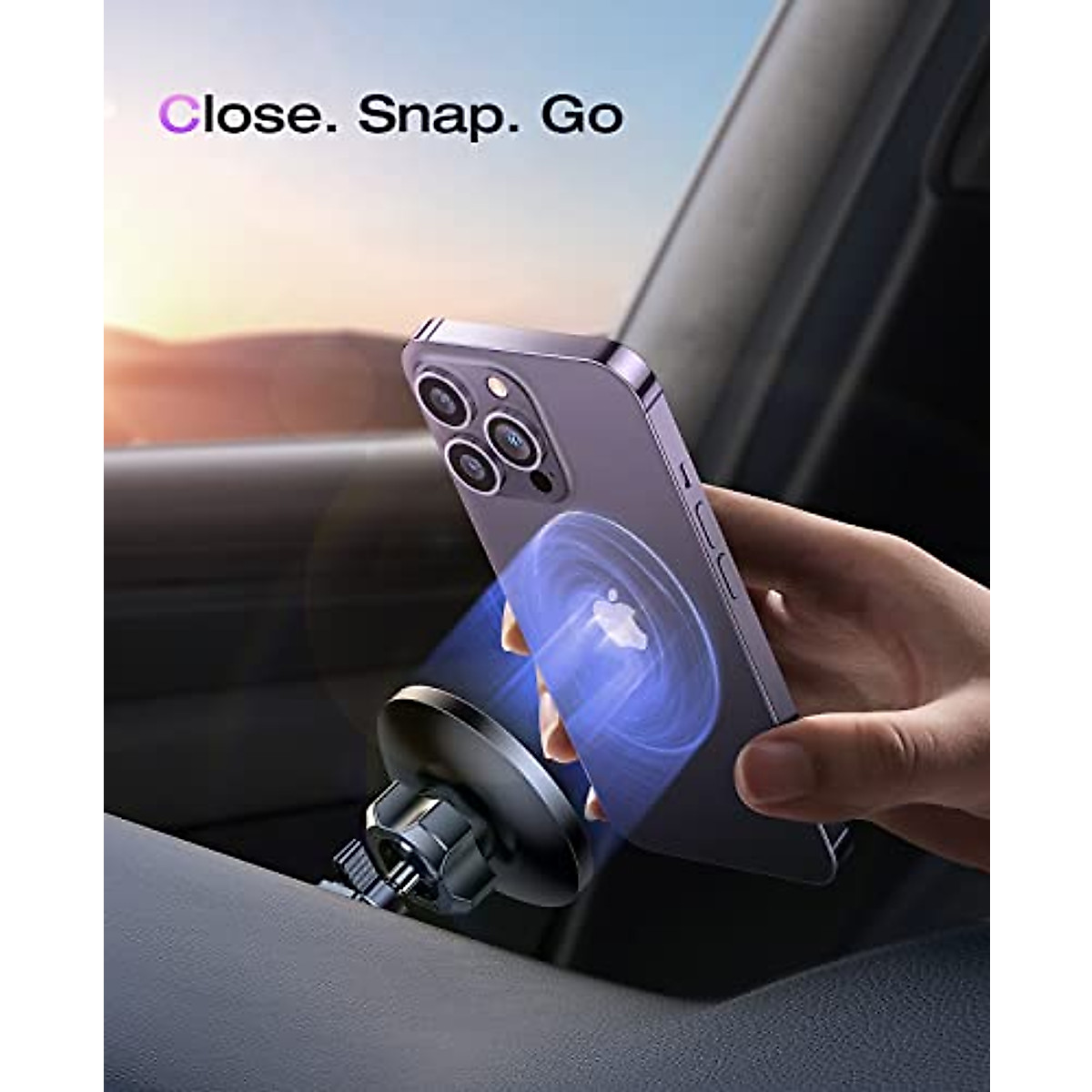 VICSEED 𝙐𝙥𝙜𝙧𝙖𝙙𝙚𝙙 MagSafe Car Mount [Strongest Magnet Power] Magnetic Phone Holder for Car [360° Adjustable] Air Vent Car Phone Holder Mount Fits MagSafe iPhone 14 Pro Plus 12/13 All Phones