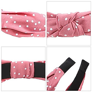 ACO-UINT Headbands for Women, 12 Pack Non-Slip Knotted Headbands with Soft Fabric, Wide Headbands for Summer Hair Accessories for Women Girls