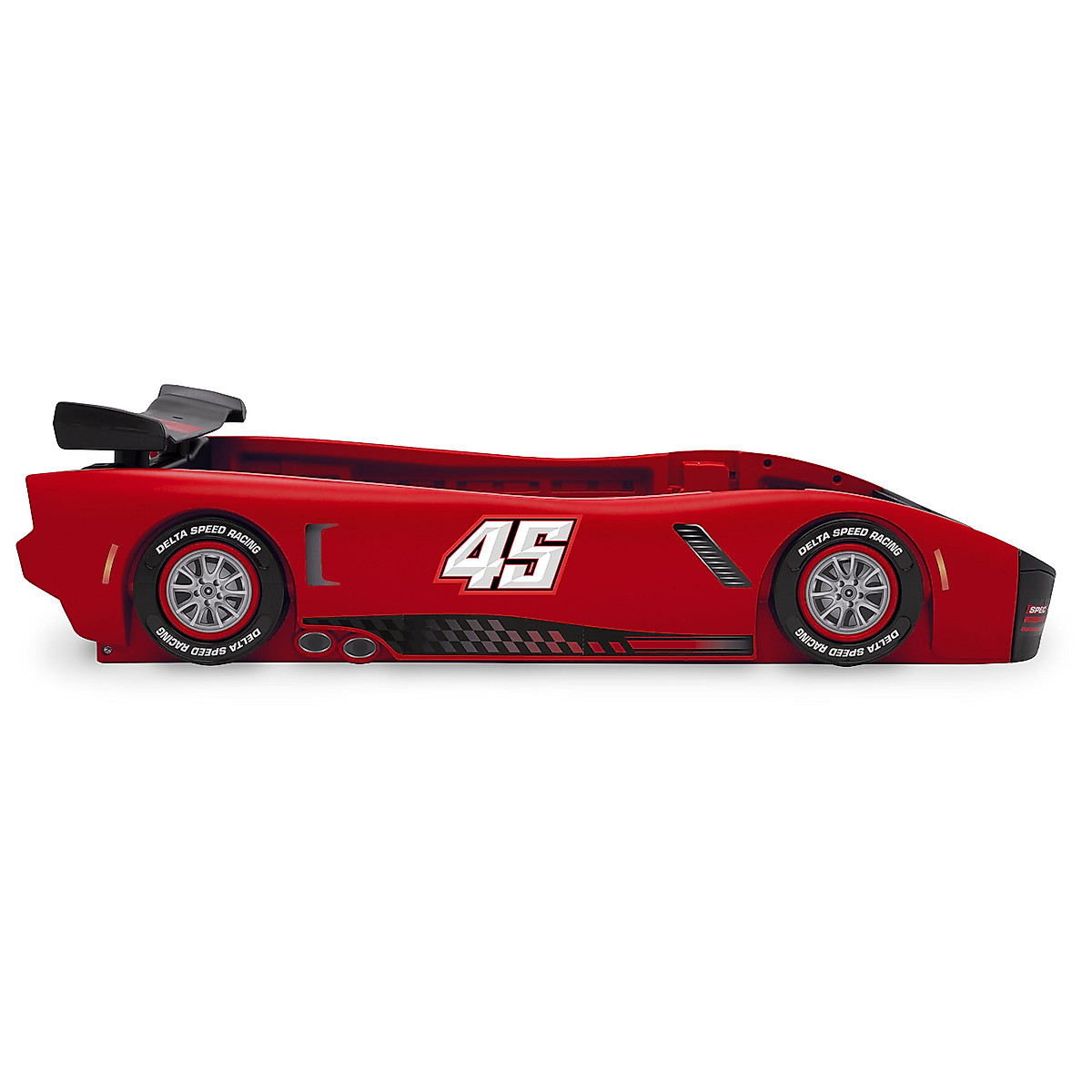 Delta Children Sport Race Car Twin Bed, Red