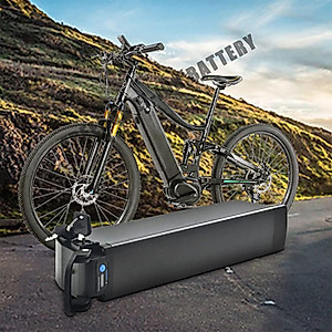 FREEDOH E-Bike Battery 48V 8Ah Down Tube Battery 48V Ebike Lithium Ion Battery High Power Li-ion Battery Pack for 400W Motor with Charger and BMS