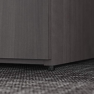 Bush Business Furniture Office 500 Storage Cabinet with Doors-Assembled, 36W, Storm Gray