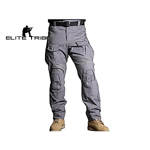 Emerson Airsoft Hunting Tactical Pants Combat Gen3 Pants with Knee Pads (US, Alpha, Large, Regular, Regular, Wolf Gray)