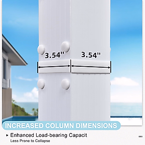 PURPLE LEAF 10' x 13' Outdoor Retractable Pergola Aluminum with Sun Shade Canopy DIY Patio Modern Heavy-Duty Brown Shelter for Garden Yard Pavilion Grape Trellis Porch, Beige