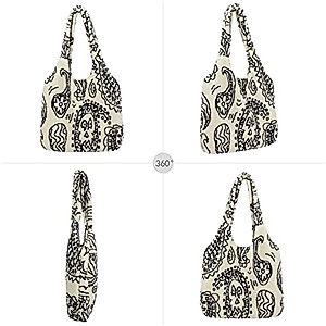 ZLM BAG US Plush Shoulder Handbag Retro Ethnic Style fluffy Tote Handbag Large faux Lamb Wool Shopping Bag