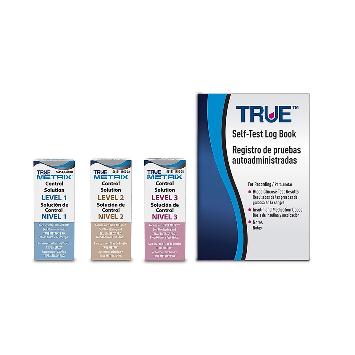 TRUE METRIX® Control Solution Bundle Level 1, Level 2 and Level 3 Solutions + TRUEplus® Log Book