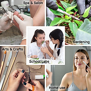 Pack of 4 Scalpel Handle # 3, Premium Quality, Rust Proof Stainless Steel Scalpel Knife Handle, Lightweight and Durable,Fits Surgical Blades No. 10, 11, 12, 13, 14 and 15