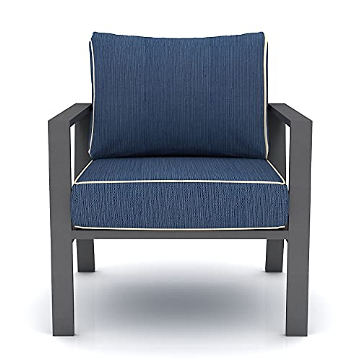 Creative Living Outdoor Furniture with 24x24 Inches Deep Seating Patio Cushions, 2Chairs, Charcoal