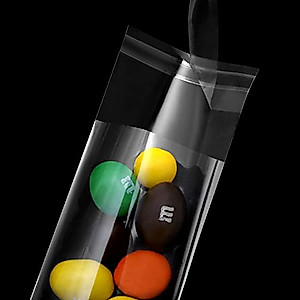 Phinus 300 Pcs Pretzel Bags 2x10 Inches, Thickened Pretzel Rod Bags, Self Sealing Cellophane Bags, Pretzels Individual Bags Clear, Prezetels Sticks Bags Food Safe Bags for Chocolate, Candies, Cookies