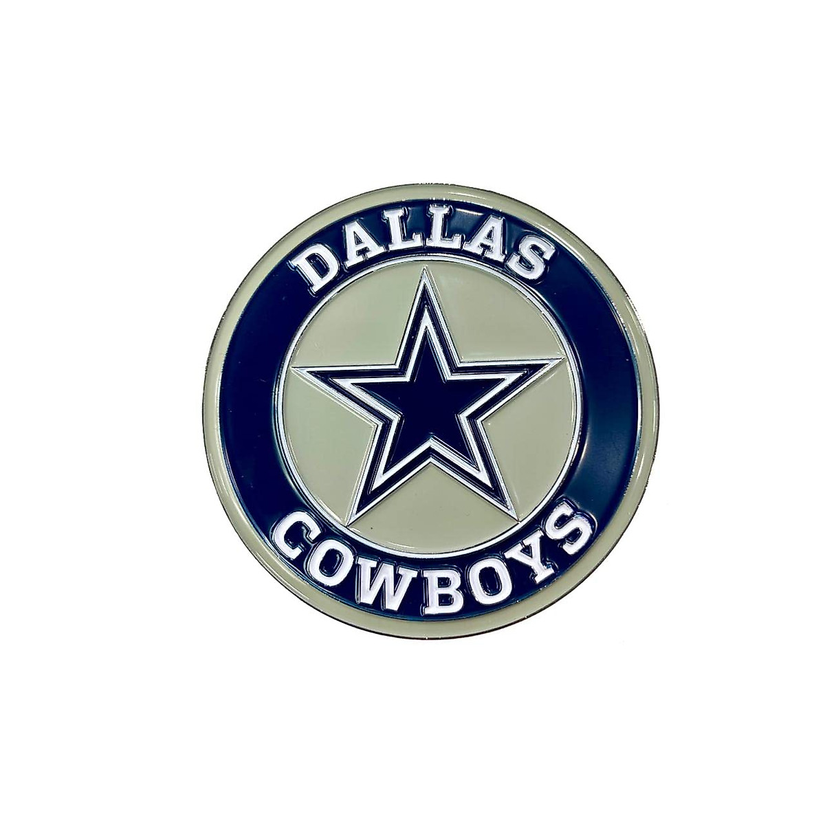 Dallas Cowboys NFL Metal 3D Team Emblem by FANMATS – All Weather Decal for Indoor/Outdoor Use - Easy Peel & Stick Installation on Vehicle, Cooler, Locker, Tool Chest – Unique Gift for Football Fan