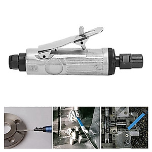 Mini Air Die Grinder 1/4in Zinc Alloy Pneumatic Grinding Polishing Engraving Machine,plplaaoo Lightweight Power Tool, for Precision Machining, Smoothing, Chamfering, Air Die Grinder Pneumatic Eng