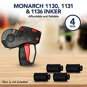 Monarch Ink Roll for Monarch 1131 & 1136 Price Labelers (Pack of 4)