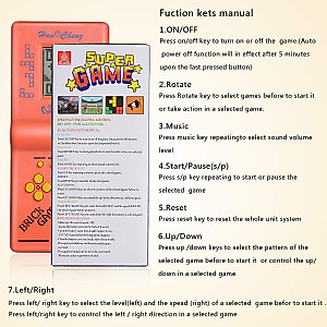 Portable Game Player for Travel, Handheld Game Console for Kids, Classic Game Console for 80s 90s (3.5 Inch)