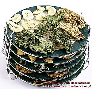 5 Dehydrating Sheets Compatible With Ninja Foodi Dehydrator - 8" Circle Non Stick Drying Herbs Chips Fruit Leather Jerky Food Liner Mats Pressure Cooker
