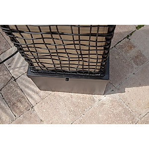 Kenroy Home 32250BRZ Trellis Outdoor Floor Lamp with Black Finish, Casual Style, 51" Height, 11" Width, 11" Depth