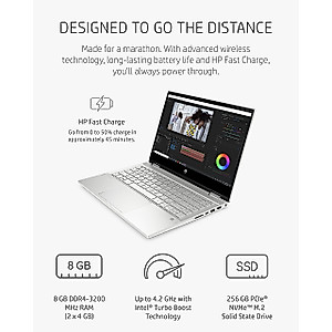 HP Pavilion x360 14” Touchscreen Laptop, 11th Gen Intel Core i5-1135G7, 8 GB RAM, 256 GB SSD Storage, Full HD IPS Display, Windows 10 Home OS, Long Battery Life, Work & Streaming (14-dw1024nr, 2021)