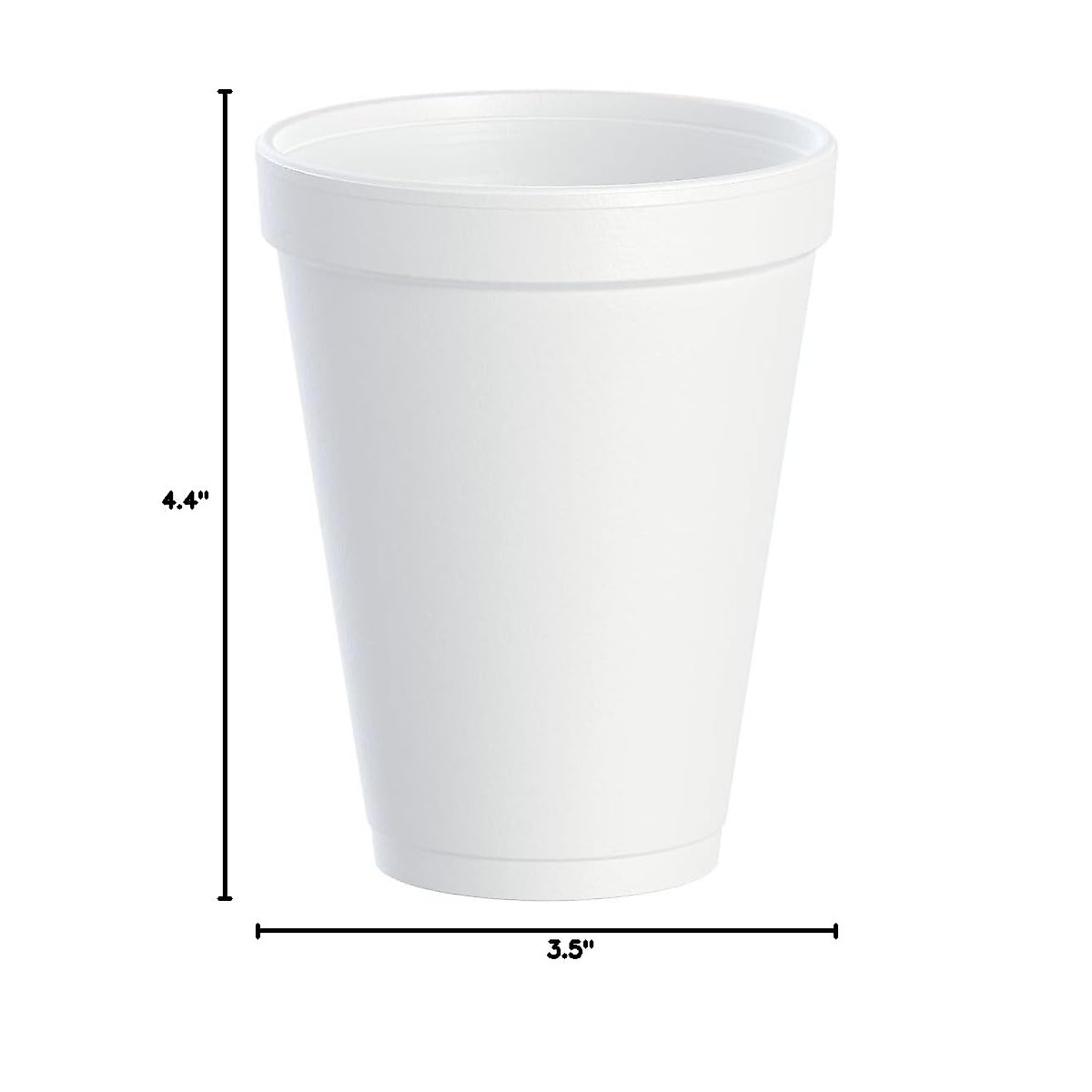 DART 12J12 12 oz Foam Cup (Case of 1000)