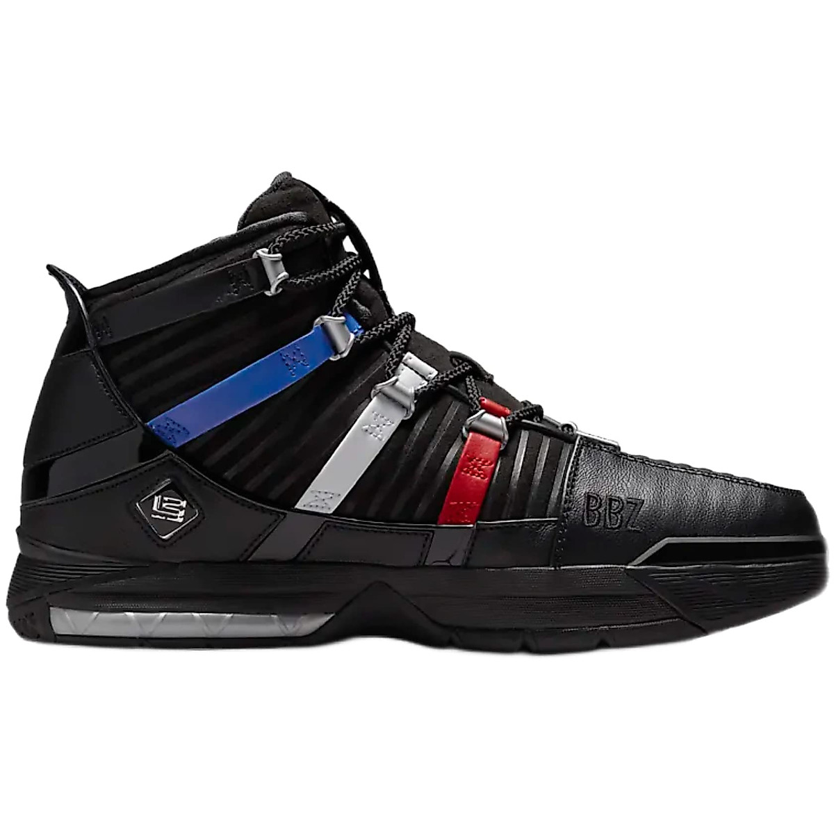 Nike Zoom Lebron III QS Black/Metallic Silver/University 11 D (M)