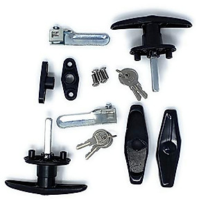 Bauer T-Handle Lock, Complete Set of Two (One Clockwise and One Counterclockwise) | Keyed K127