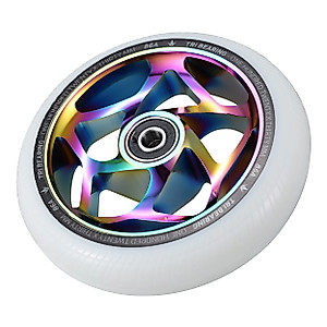 Envy Scooters 120mm/30mm TRI Bearing Wheels PAIR - Oil Slick/White