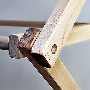 Clothes Drying Rack Wooden Maple Folding Amish Handmade Quality 36 Inches Wide 52 Inches Tall USA