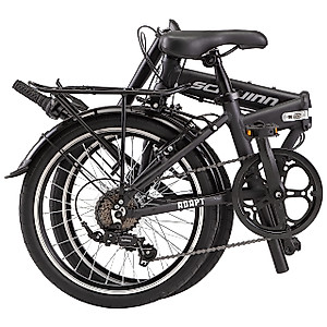 Schwinn Adapt U Folding Bike, 20-Inch Wheels, 7-Speed, Steel Blue