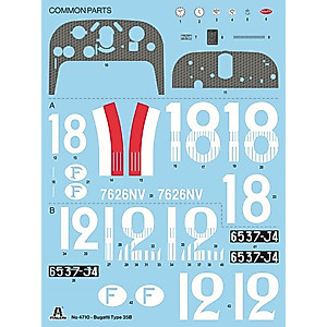 Italeri IT4710 4710 Bugatti Type 35B, 1/12 Scale, Plastic Kit, Modeling