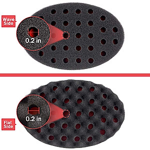 AIR TREE Magic Barber Sponge Brush Twist Hair For Wave,Dreadlock,Coils,Afro Curl As Hair Care Tool 2.8 IN Hole Diameter Suitable For Curly Hair (1 PCS) Small Holes