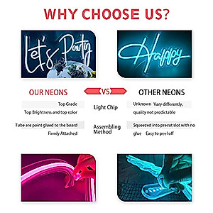 SELICOR Personalized Neon Signs Led Neon Signs Light for Bedroom Wedding Birthday Party Home Décor Custom Neon Sign Bar Store Logo Neon Sign (1 Line Text, Max 48")