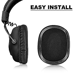 Replacement Earpads for Logitech G Pro/G Pro X Gaming Headphones-Headphone Ear Pads for  Logitech G Pro/G Pro X Gaming Headphones (Leather)