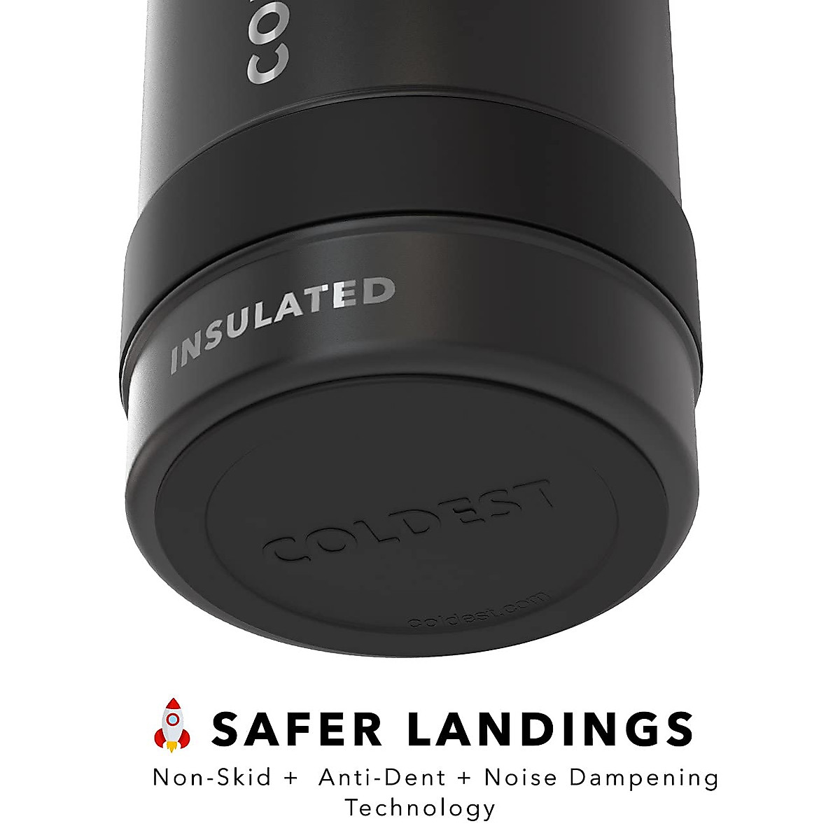 Coldest 4 in 1 Bottle Cooler Can 24 oz Tumbler in 1 - Bottle Cooler Beer, Soda, Energy Drink, Water | Vacuum Insulated Stainless Steel Cooler for 20 oz, 24 oz, 25 oz