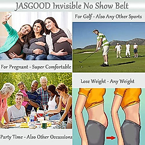 JASGOOD Womens Invisible Belt Comfortable Elastic Adjustable No Show Web Belt for Women or Men