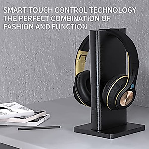 Riwbox TX8 Bluetooth Headphones, Over Ear Headphones, HiFi Stereo, with Touch Control and mic, Soft Earmuffs/Foldable/SD/TF, 40H Playtime, for iPhone and Android, Great for Music/OFC/Tour/Gym/Game